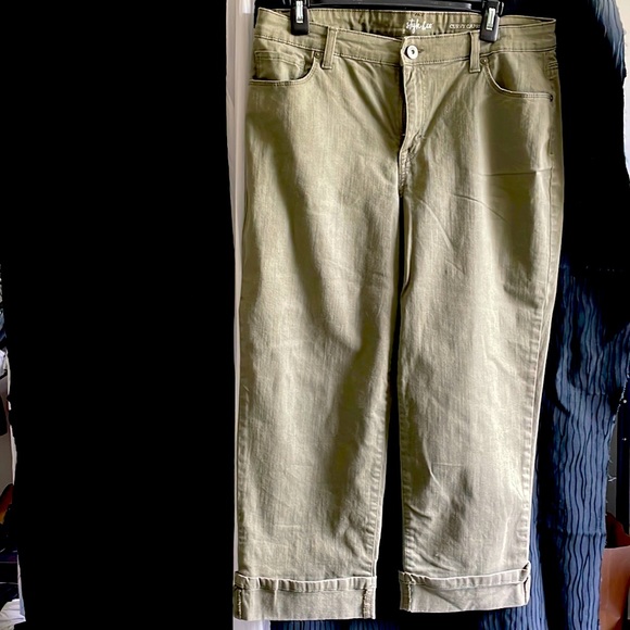 Style & Co. | Pants & Jumpsuits | Army Green Style Co Stretch Cotton ...